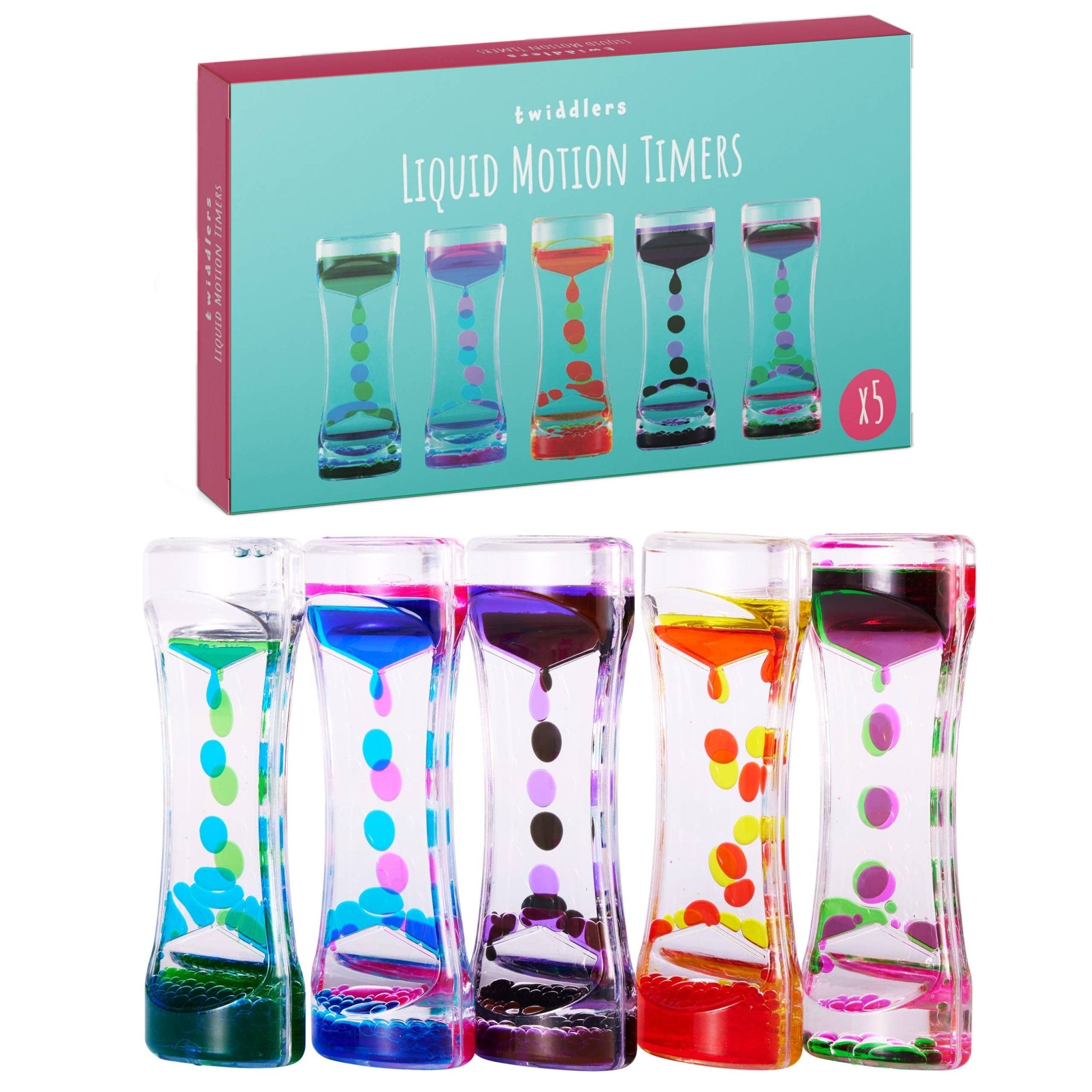 5 Sensory Liquid Motion Toy Timers – Enchanted Toys